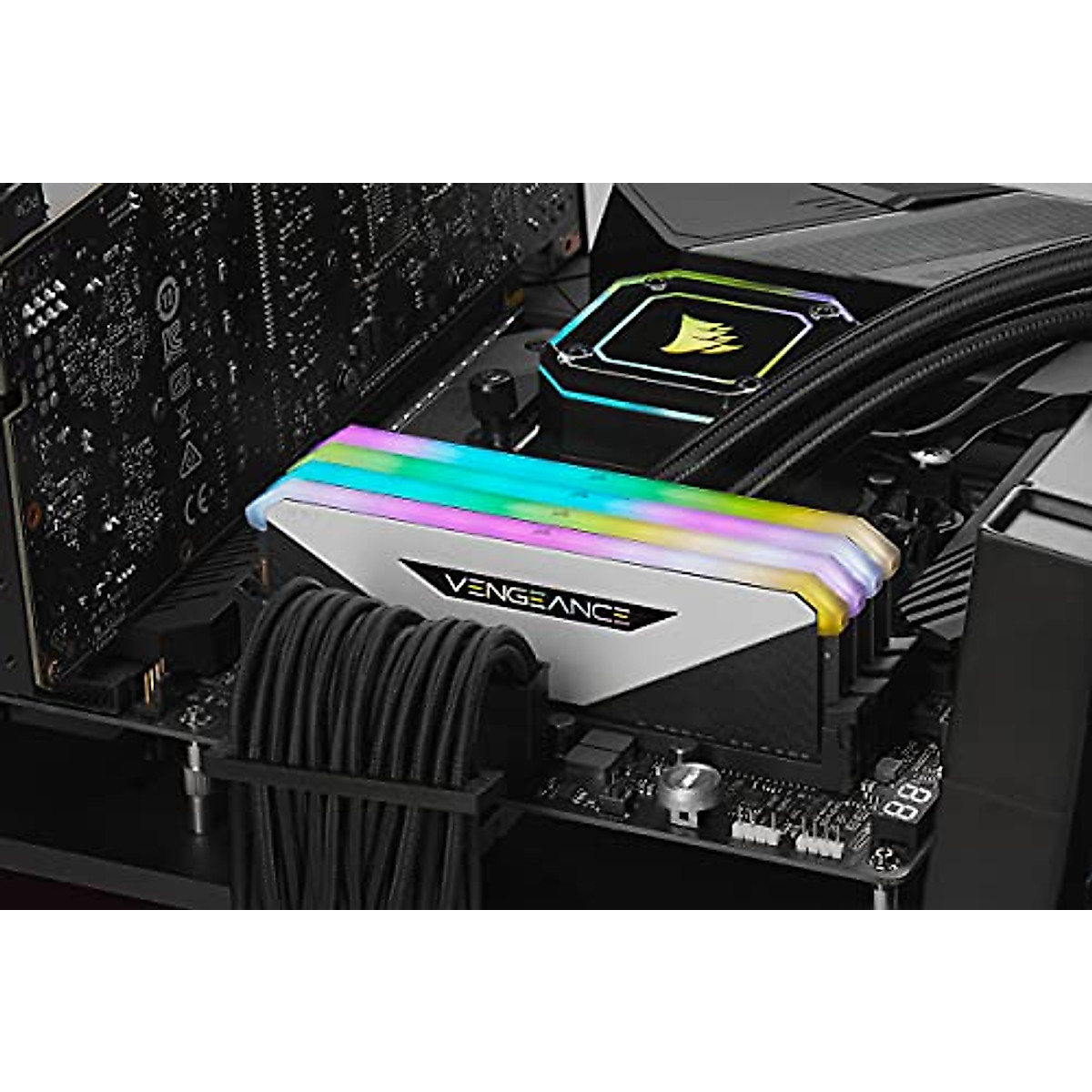 CORSAIR Vengeance RGB RT 32GB (4x8GB) DDR4 3600 (PC4-28800) C18 1.35V Desktop Memory