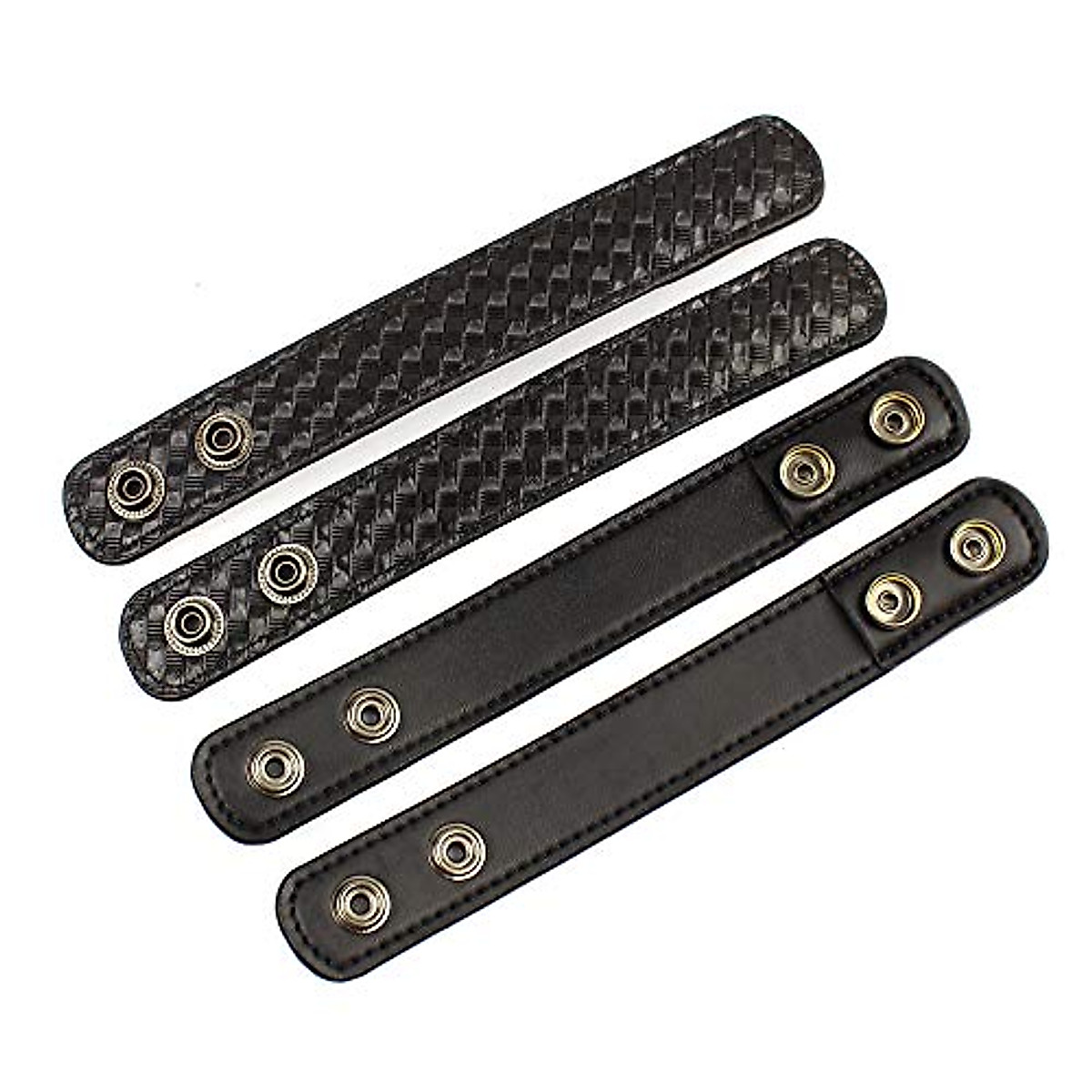 ROCOTACTICAL Double Snap Belt Keepers, Duty Keepers Fit 2.25" Duty Belt, 4-Pack