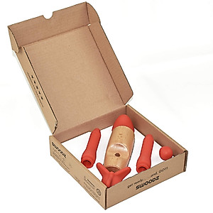 SWOODZ Wooden Toy Vehicles, Take Apart Rocket, Assembly Wooden Toys, Wooden Rocket, STEM Learning Gifts for 3 4 5 6 Year Olds, Kids, Toddlers, Boys, Girls, Children