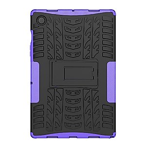 Tablet Cover Compatible with Samsung Galaxy Tab A8 10.5" SM X200 X205 2021 Shock Proof Kids Children Safe Non-Toxic Case (Color : Purple, Size : SM-X200 or X205)