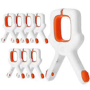 Tyqour 8pcs Towel Chair Clips, Cruise Pool Towel Clips, Towel Clip, Beach Chair Clips, Clothespins Heavy Duty Plastic Clamps Strong Grip Keep Your Towel from Blowing Away