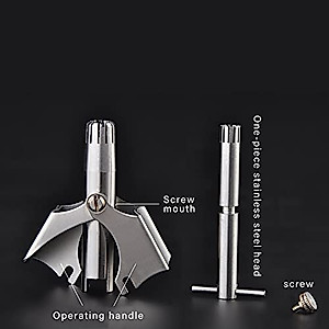 KEMEI Nose Hair Trimmer for Men Manual Stainless Steel Ear,Waterproof,Allergy-Free, Manual, Battery-Free