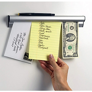 Hangman Clip-It Strip Magnetic Note and Paper Holder-Aluminum (CSA-12)