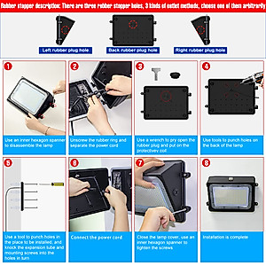 100W Dusk to Dawn Exterior Wall Pack LED Light 15300LM,800W HPS/HID Equivalent,110V Commercial Lighting 5000K Daylight ,IP65 Waterproof Light Sense,Industrial Outdoor Wall Lamp for Alleyways Doorway