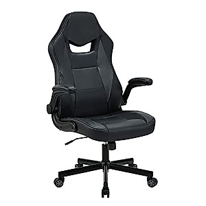 Ergonomic Office Chair,Adjustable Swivel Home Office Desk Chair, Leather Office Chair with Armrest Computer Chair for Heavy People,Comfortable Home Executive Office Chair(Black)