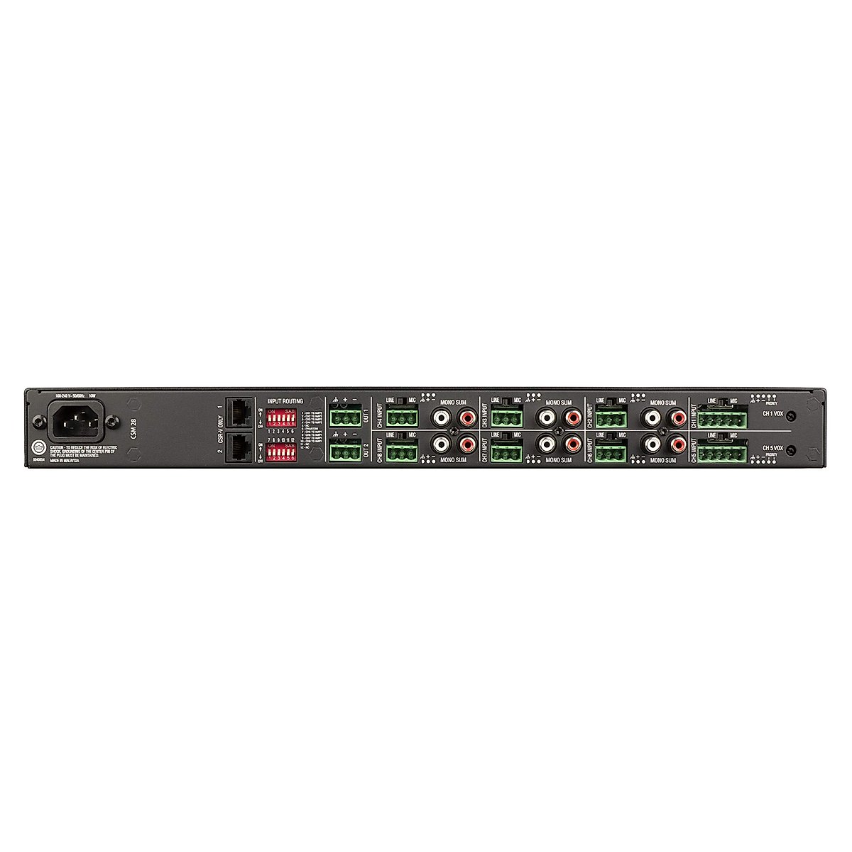 JBL Professional CSM-28 Commercial Series 8-input, 2-output Audio Mixer