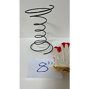Galaxy Supply Inc. Upholstery Coil Spring for Seat, Open End. 8" Height 9 Gauge, We Sold by 16 Pcs/Box + 1 Pair of Working Glove.