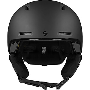 Sweet Protection Looper MIPS Helmet - Adjustable Hardshell Ski and Snowboarding Helmet with Ventilation, Google and Audio Compatible, Dirt Black, Small/Medium