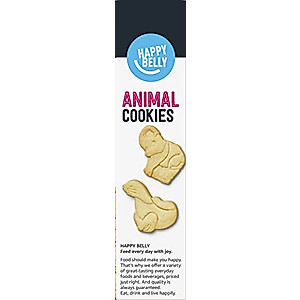 Amazon Brand - Happy Belly Animal Cookies, 13 ounce (Pack of 1) (Reformulation)