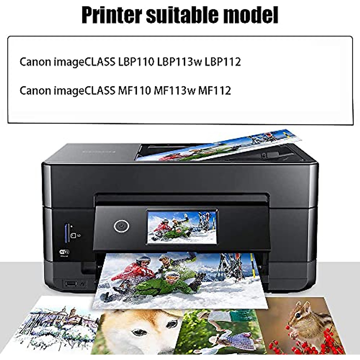 ICOMJET 2Pcs Compatible Toner Cartridge 047 Replacement for Canon 047 CRG-047 Work for Canon ImageCLASS MF113W LBP113W MF110 LBP110 i-SENSYS MF113W LBP113W MF110 LBP110 Series ( 2BLACK )