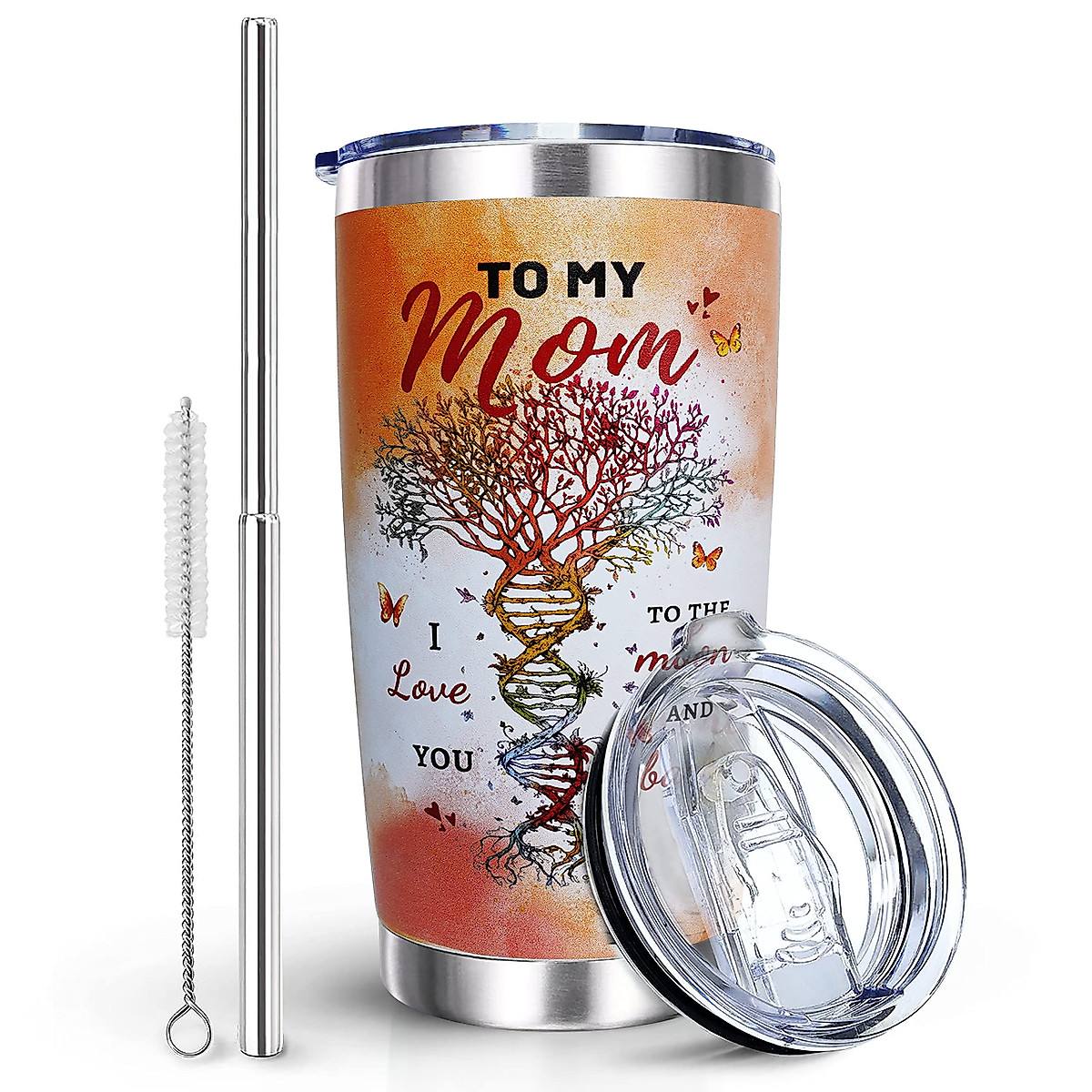 Vinpress Gifts for Mom From Daughter and Son - Birthday Gifts for Mom - Mothers Day Gifts for Mom -Stainless Steel Travel Coffee Cup 20oz