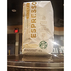 Starbucks Blonde Espresso Light Roast 1lb Whole Bean Coffee