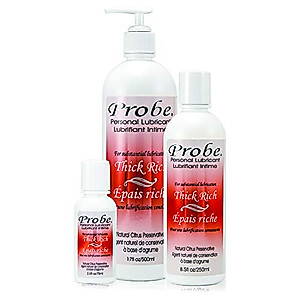 Probe Thick Rich Personal Lubricant - Natural Citrus Preservative (8.5 oz / 250 mL)