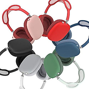 Earpads Cushions Protectors Cover Case，Soft Silicone Ear Pads Cup Compatible with AirPods Max Headphones (Green)