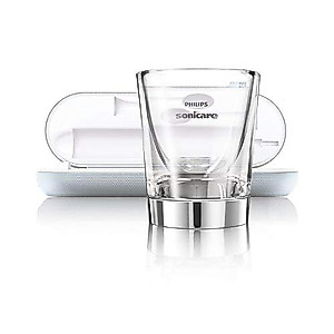 PHILIPS Sonicare DiamondClean Holiday Family Bundle - Electric Rechargeable Power Toothbrush Soft Bristles Oral Care Gum Clean 5-Modes Travel Case Glass Charger Pink/White + Sponge Cloth