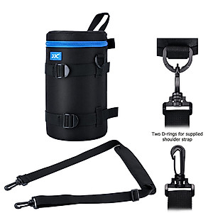 JJC Large Camera Lens Pouch Case Bag for Canon EF 100-400mm, 70-200mm f2.8 III II, 180mm f3.5L, RF 600mm f11, AF-S 80-200mm, 70-200mm f2.8G VR II and Other Lens Below 4.3 x 8.8(D x L)