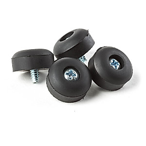 Dunlop ECB151 Rubber Feet with Screws, 4/Bag