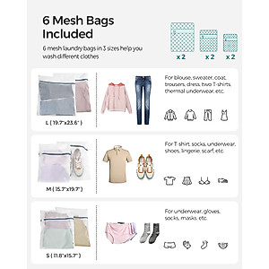 SONGMICS Laundry Hamper with Lid, 110L Clothes Hamper with 2 Removable Liner Bags, 6 Mesh Bags, Wicker Laundry Basket, Double Laundry Hamper for Bathroom, 13 x 22.4 x 23.6 Inches, Natural ULCB52NL