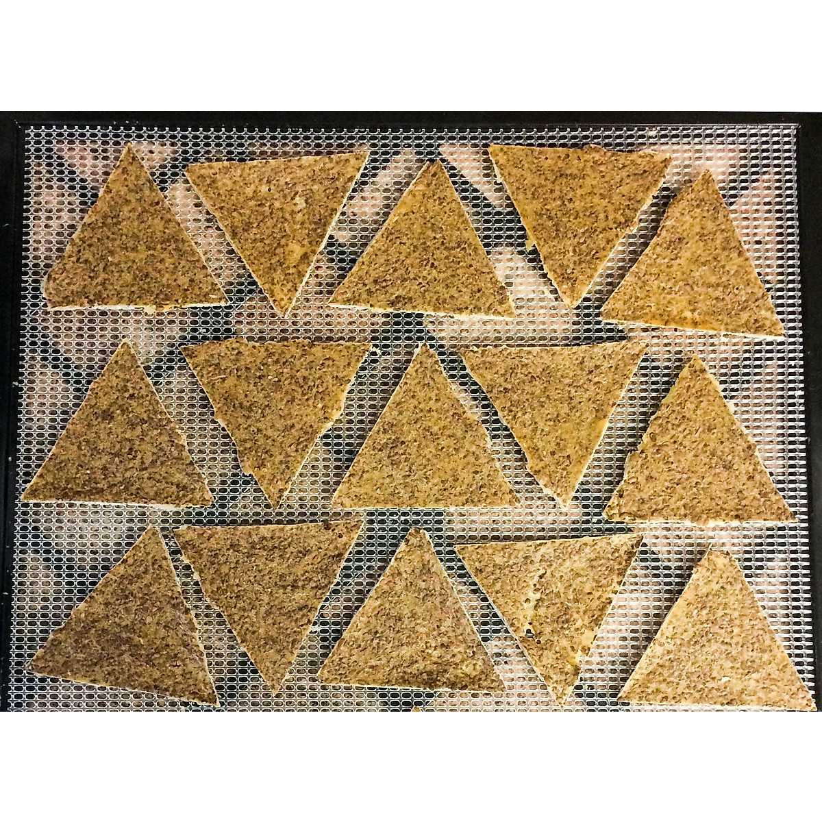 Triangle Chip Silicone Sheet Mold Compatible With Compatible With Samson Compatible With Aroma 6 tray food dehydrators Bright Kitchen Re-Usable Non-Stick Mat