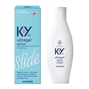 K-Y Ultragel Water Based Personal Lubricant, pH Balanced Lube, Paraben Free, Non-Sticky, Non-Staining, 4.5 fl oz