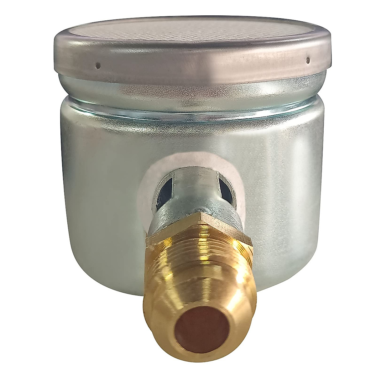 MENSI Outdoor Propane LP Gas Glass Tube Patio Heater Parts Porch Deck Heater Steel Repalcement Infrared Ceramic Burner with Orifice Kit 42000 BTU