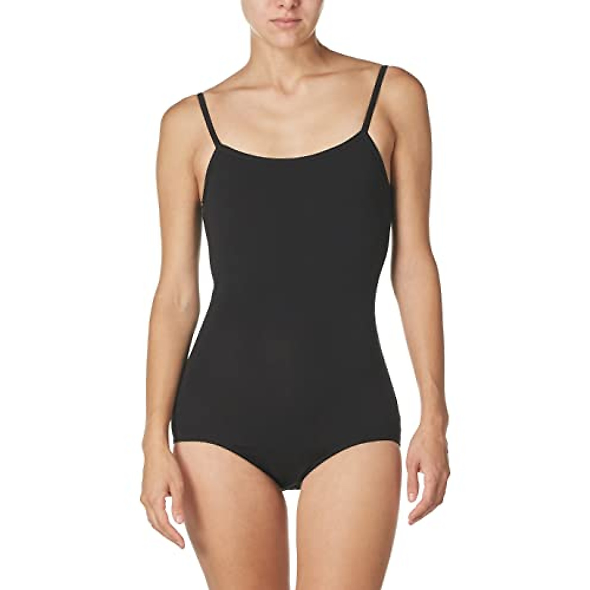 Capezio Women's Classic Camisole Leotard with Adjustable Straps, Black, Small