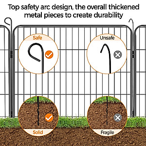 Yaheetech Heavy Duty Extra Wide Dog Playpen, 12 Panels Outdoor Pet Fence for Large/Medium/Small Animals Foldable Puppy Exercise Pen for Garden/Yard/RV/Camping 32 Inch Height x 32 Inch Width