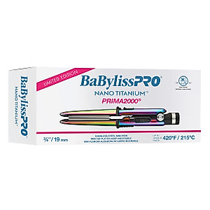 BaBylissPRO Limited Edition Prima2000 - 3/4" / 19mm Stainless Steel Mini Iron