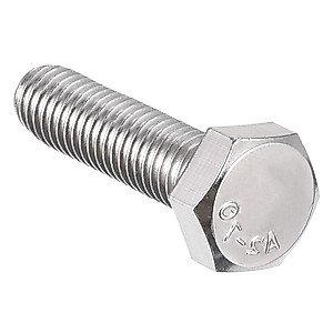 uxcell M10x40mm Hex Bolts 304 Stainless Steel Hexagon Left Hand Screw Bolt