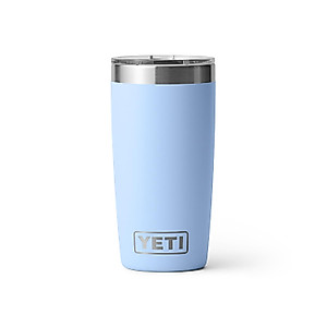 YETI Rambler 10 oz Tumbler, Stainless Steel, Vacuum Insulated with MagSlider Lid, Big Sky Blue