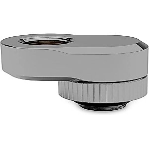 EKWB EK-Quantum Torque Rotary Offset Adapter Fitting, 14mm, Black Nickel