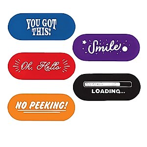 SOLUSTRE 5Pcs Camera Cover Webcam Covers Webcam Privacy Camera for Computer Phone Camera Computers laptops Camera Safety Covers Protective Covers Anti-Peeping Covers Cell Phone slideshow