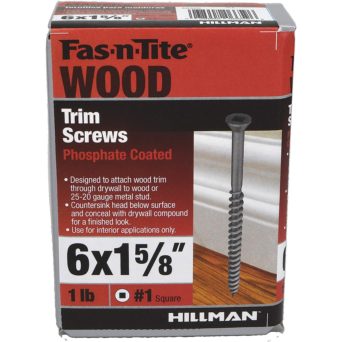 Fas-n-Tite 48329 Trim Screws, Black 0.625 inches