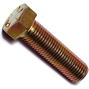 Hard-to-Find Fastener 014973253165 Grade 8 Fine Hex Cap Screws, 7/16-20 x 1-1/2, Piece-25, Yellow