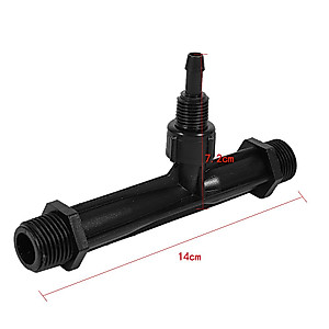 Garden Irrigation Device Fertilizer Injector, 1/2 inch, 3/4 inch,1 inch Injectors Irrigation Tube Tool Plastic.(1/2 inch)