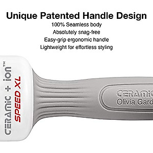 Olivia Garden Ceramic + Ion Speed XL Hair Brush, CIXL-55, 2 1/8"