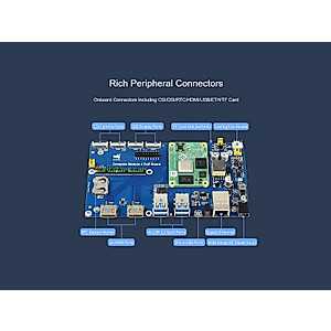 Waveshare PoE Mini-Computer Based On Raspberry Pi Compute Module 4 (NOT Included) Waveshare CM4 PoE IO Board Inside Metal Case with Cooling Fan