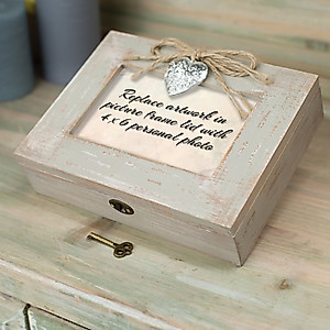 Cottage Garden Lord Bless and Keep You Natural Taupe Jewelry Music Box Plays How Great Thou Art