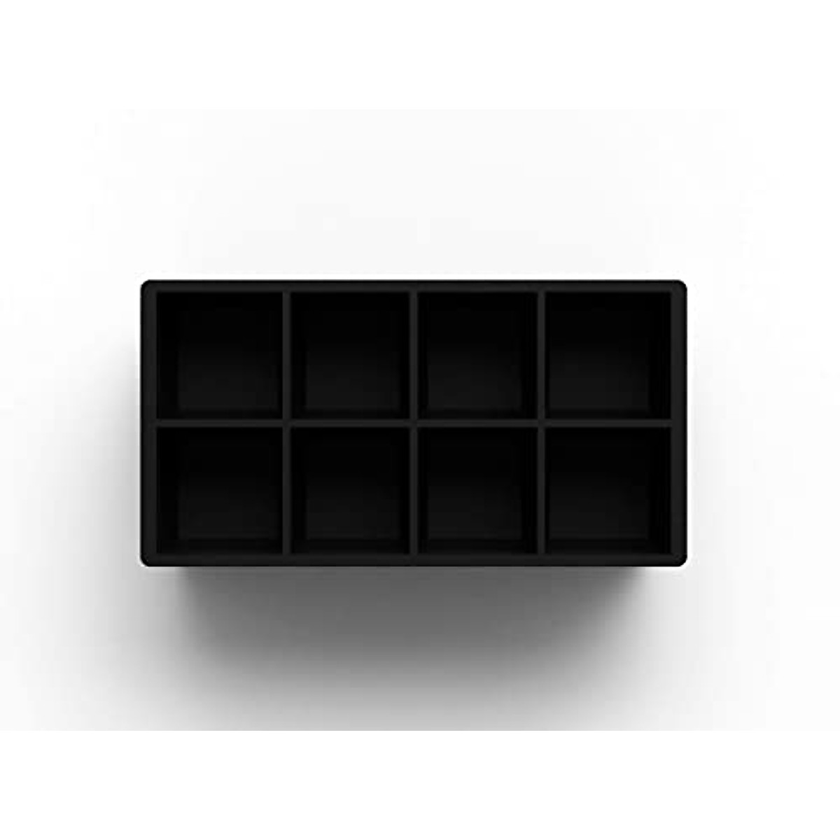 glacio Ice Cube Trays Silicone - Large Ice Tray Molds for making 8 Giant Ice Cubes for Whiskey - 2 Pack