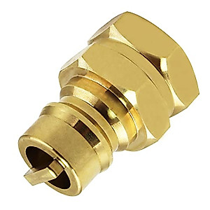 MENSI 3/4" Brass Female Quick Connect Plug Fittings Fits Duel Fuel Generator Regulator Exits Connector Convert to Connect Natural Quick Connect Hose