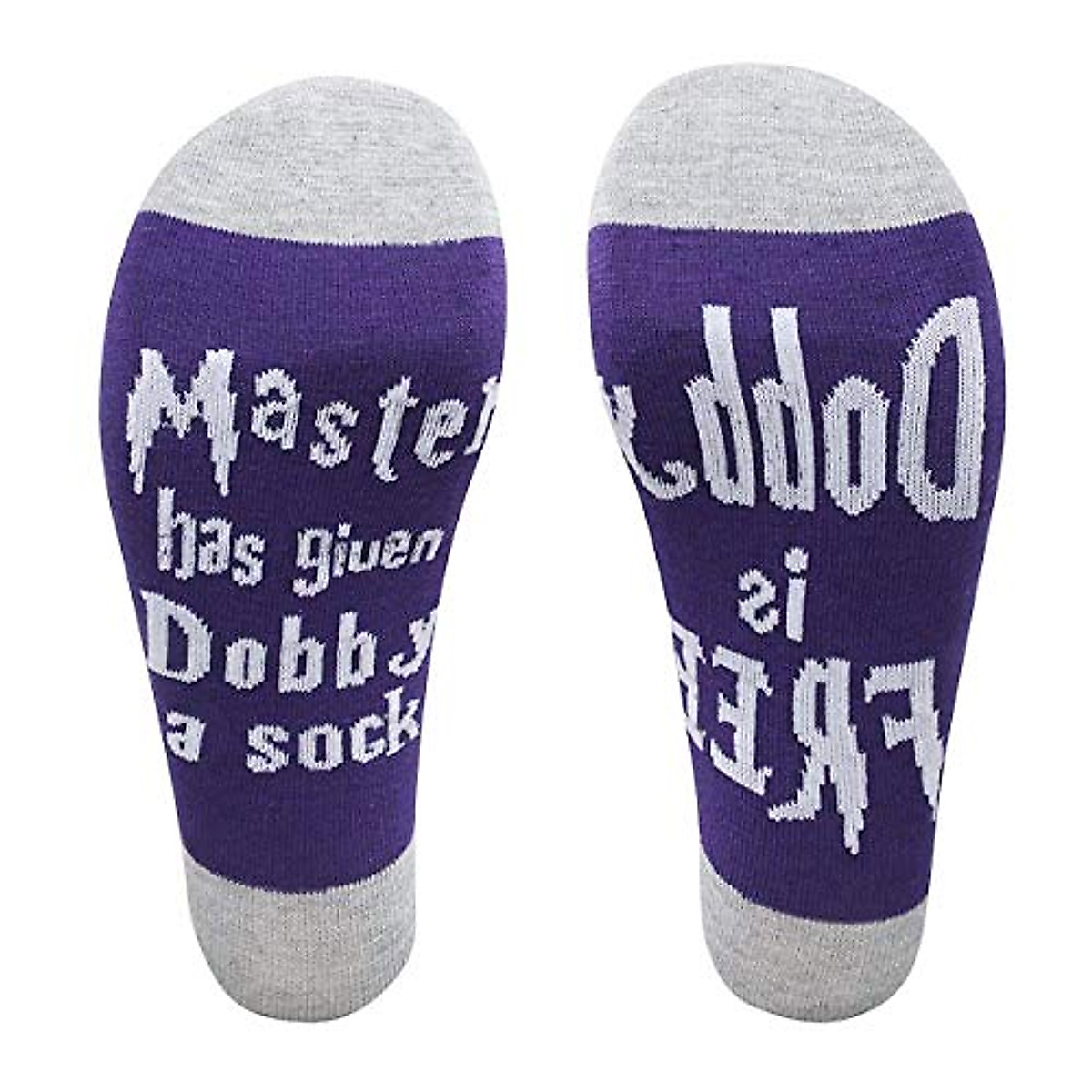 Novelty Socks Easter Basket Stuffers for Teens Boys Adults, Master Has Given Dobby a Sock Dobby is Free Socks