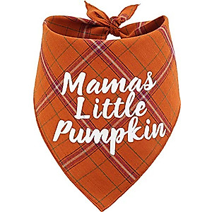 Thanksgiving Dog Bandana,Fall Bandanas for Puppy Cat Small Large Dogs