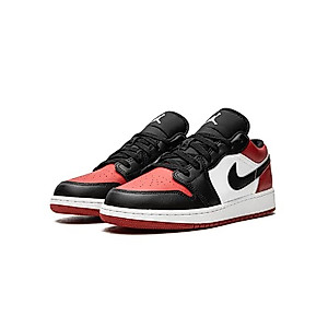 Nike Jordan Youth Air Jordan 1 Low GS 553560 612 Bred Toe - Size 4Y, Gym Red/White-black