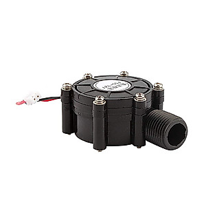 Water Flow Generator, DC 12V DC Hydroelectric Generator 10W Micro hydro Water Turbine Generator Water Charging PZ