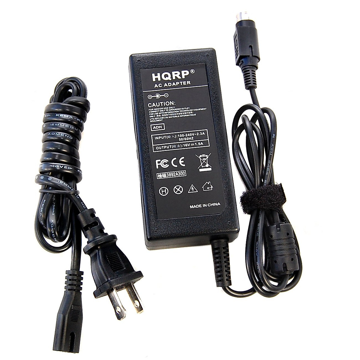 HQRP AC Adapter Works with Harman Kardon SoundSticks I, II, III, 1, 2, 3 Multimedia Speaker System Sound Sticks Power Supply Cord 16V 1.5A NU40-2160150-I3 AP3211-UV 700-0036-001 + Euro Plug Adapter