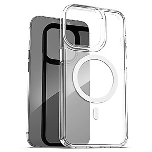 Encased Clear-Back for iPhone 13 Pro Belt Clip Case Magsafe Compatible Phone Case with Holster (2021)