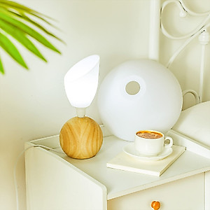 Hortsun Replacement Lamp Shade 4 Pcs White Replacement Plastic Lampshade 2 Pack 1.65" Fitter 10" Diameter Bowl Shape 2 Pack 1.97" Bottom Size Horseshoe Shape for LED Torchiere Floor Lamps Upright