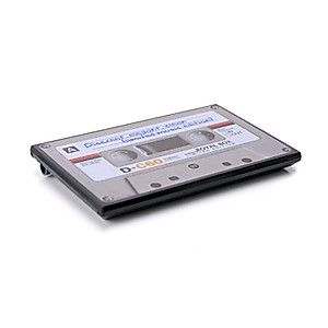 Generic Original Black Royal Box Cassette Black 8 Compartment Snuff Wallet Box with Built in 3"" Metal Alloy Straw