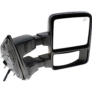 Kool Vue Passenger Side Power Heated Towing Mirror for Ford F-250 F-350 Super Duty F-450 Super Duty 2011-2012 Power Fold With Signal Light; Without Memory Auto Extend Textured