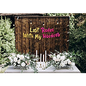 Last Rodeo Bachelorette Party Glitter Banner – Western Cowgirl Bachelorette Party Decorations, Favors and Supplies – Nashville – Austin – Dallas – Charleston - Savannah